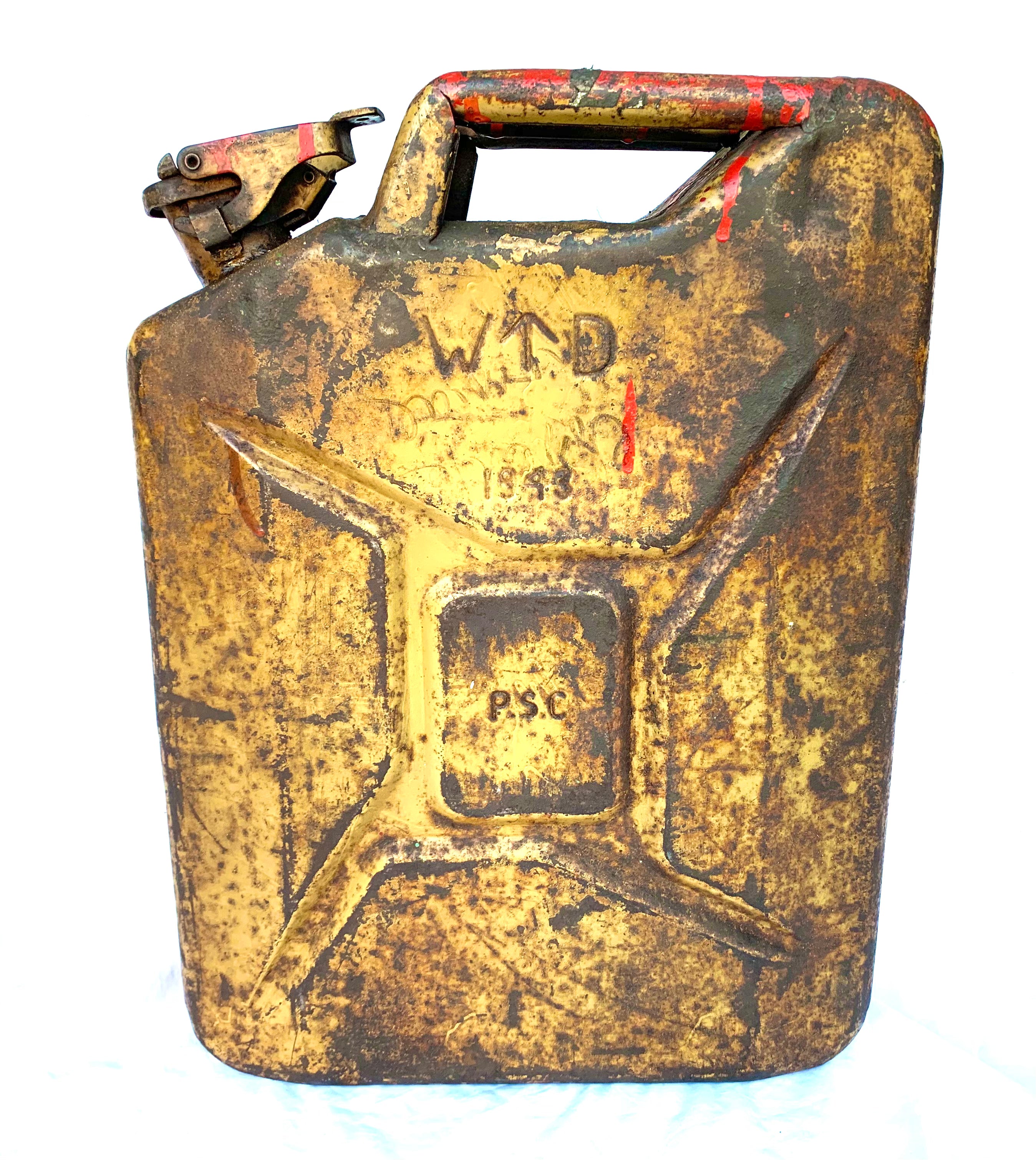 WW2 British Jerry Can dated 1943 from Normandy - Desert Rats. – Vigo ...