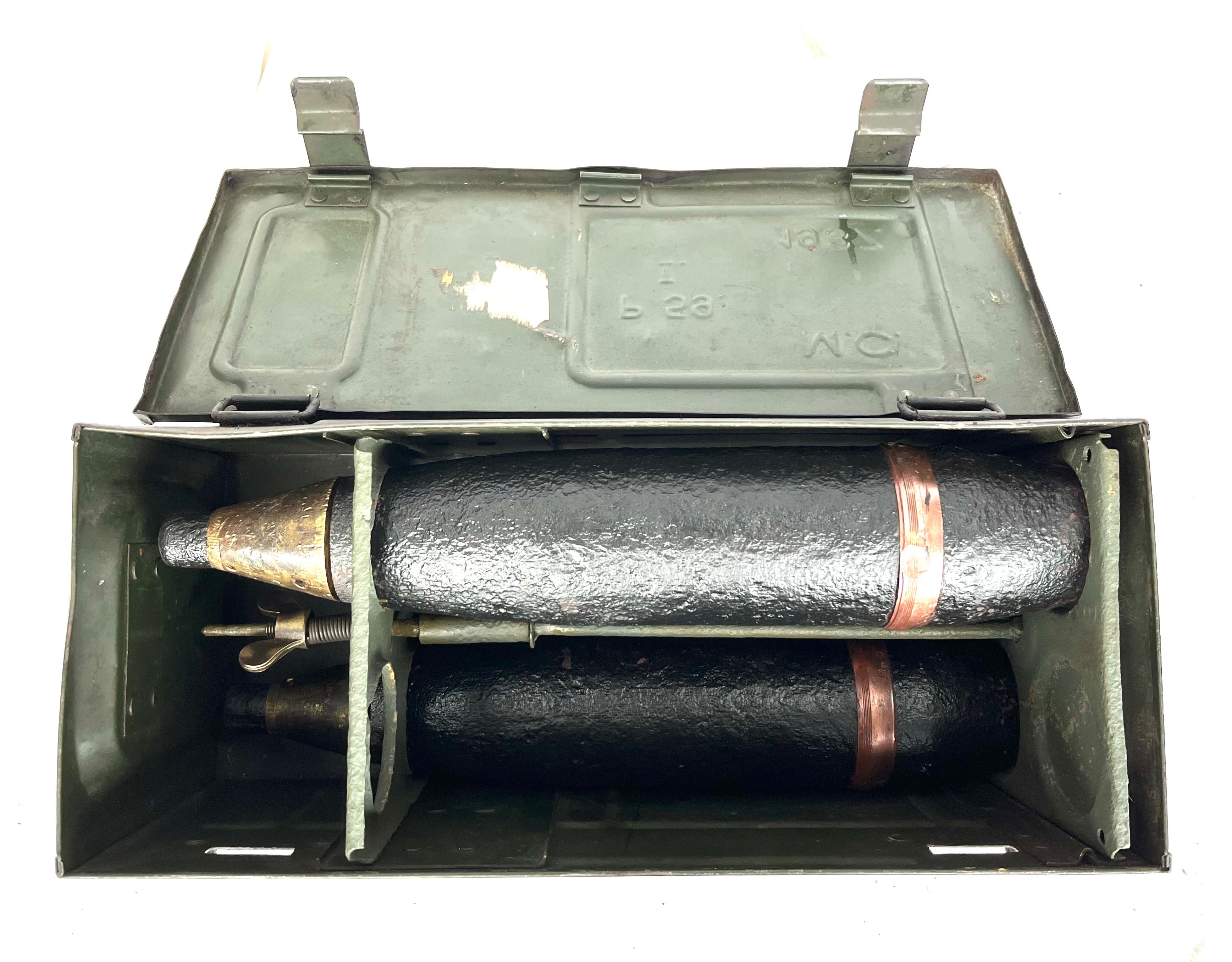 WW2 British 25 Pounder Shell Transit Box - Dated 1937 - from Dunkirk ...