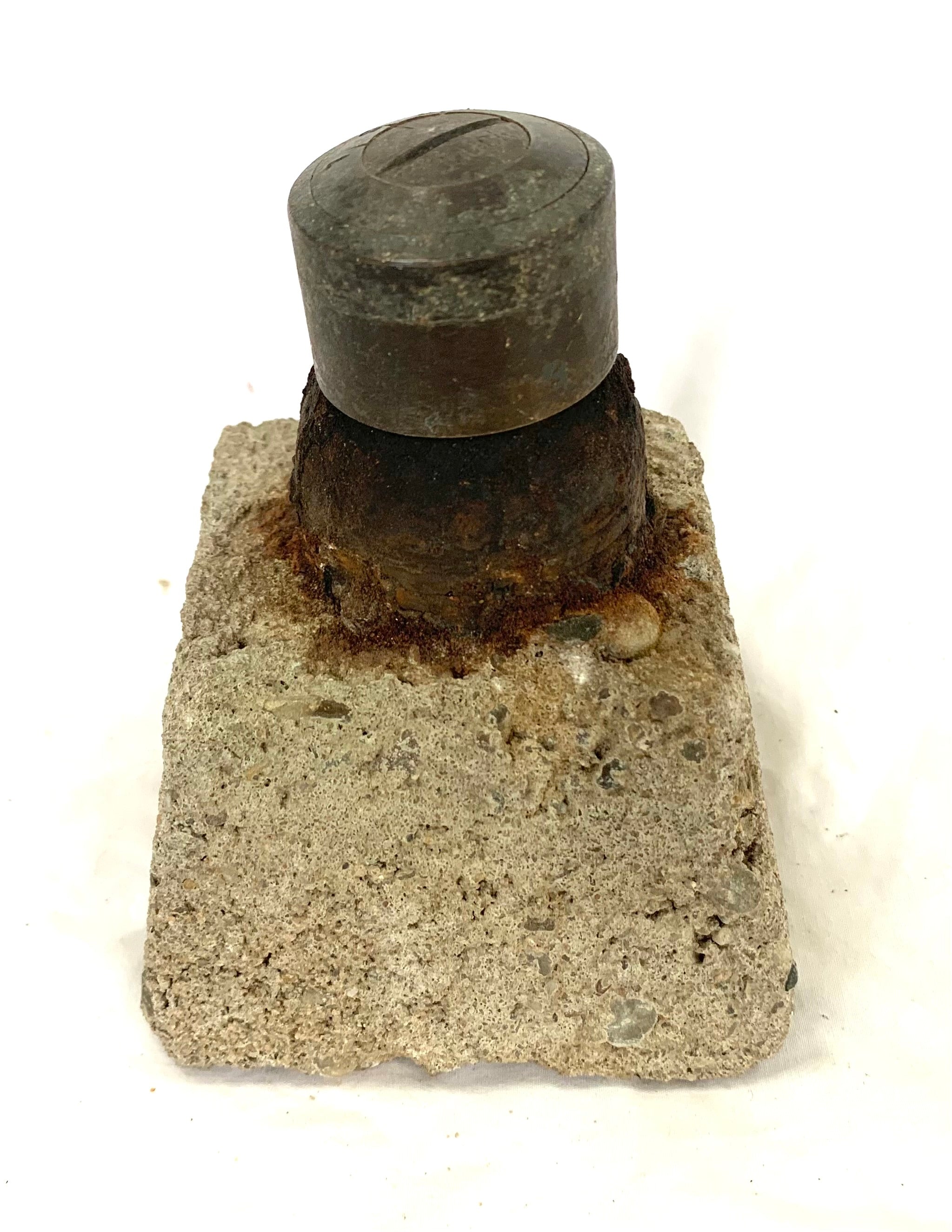 WW2 German Schutzenminen Improvised Concrete Mine with Druck fuse - in ...