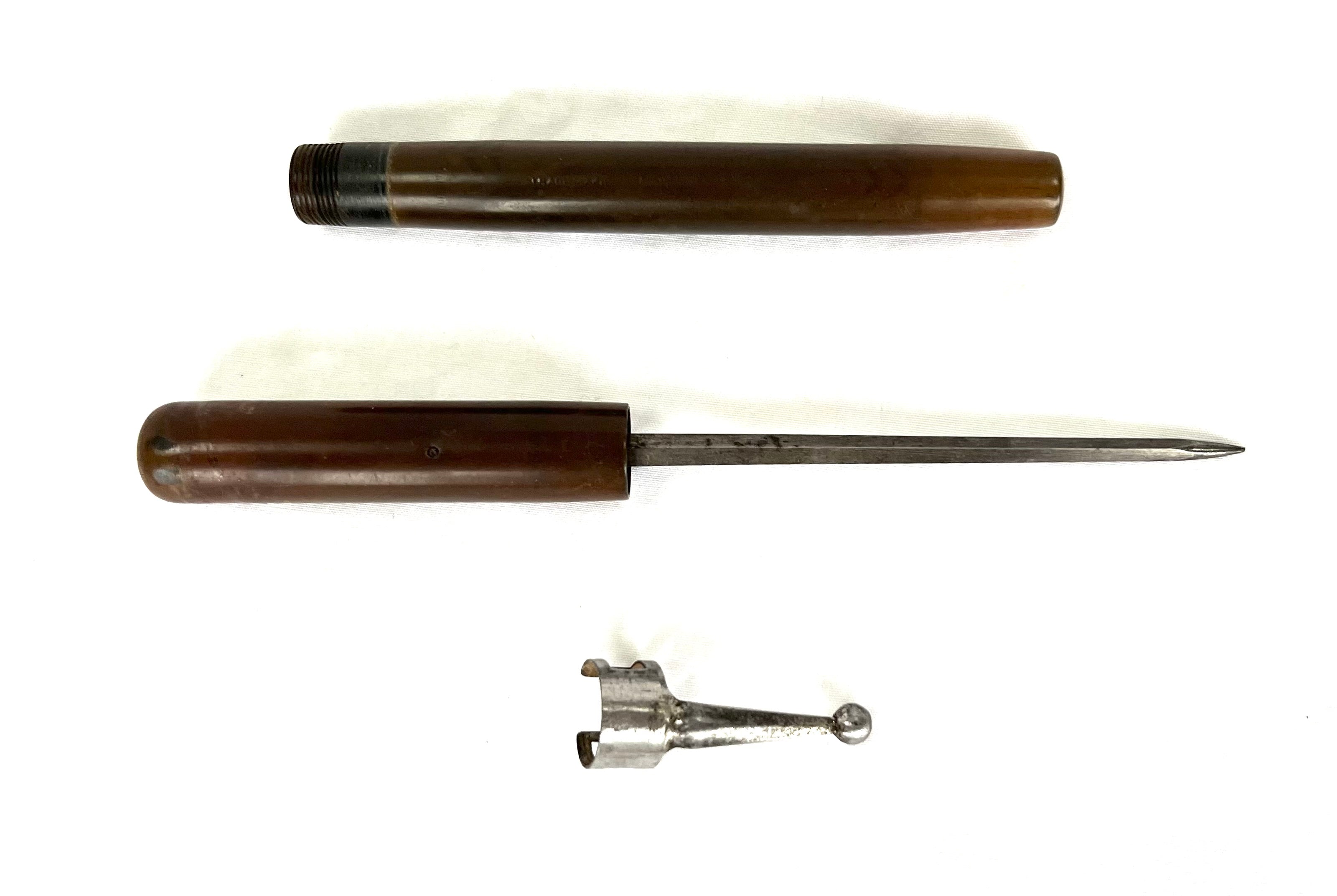 WW2 SOE Operatives Fountain Pen with concealed Cruciform Dagger and Co ...